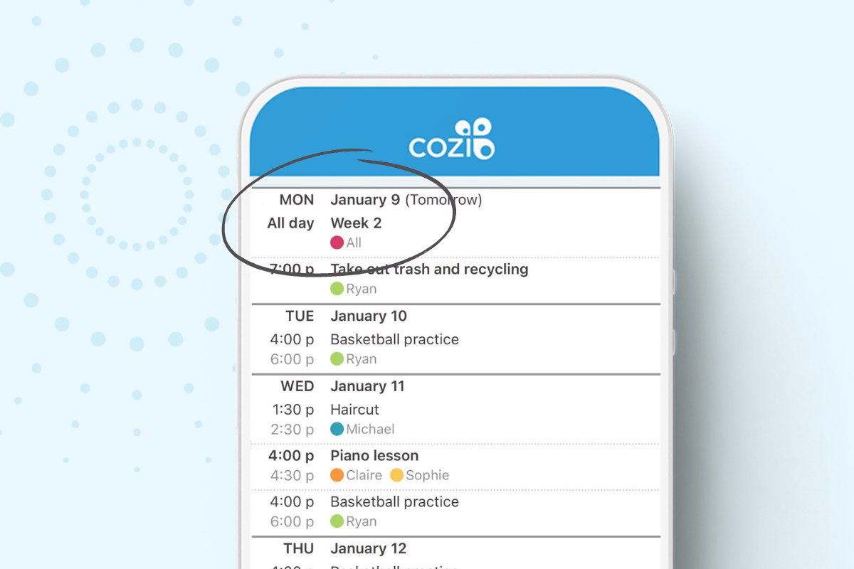 Add Week Numbers To Your Cozi Calendar Cozi Family Organizer Add Week Numbers To Your Cozi Calendar Cozi Family Organizer