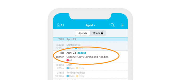 Meal Planning from your Cozi Mobile App | Cozi Family Organizer